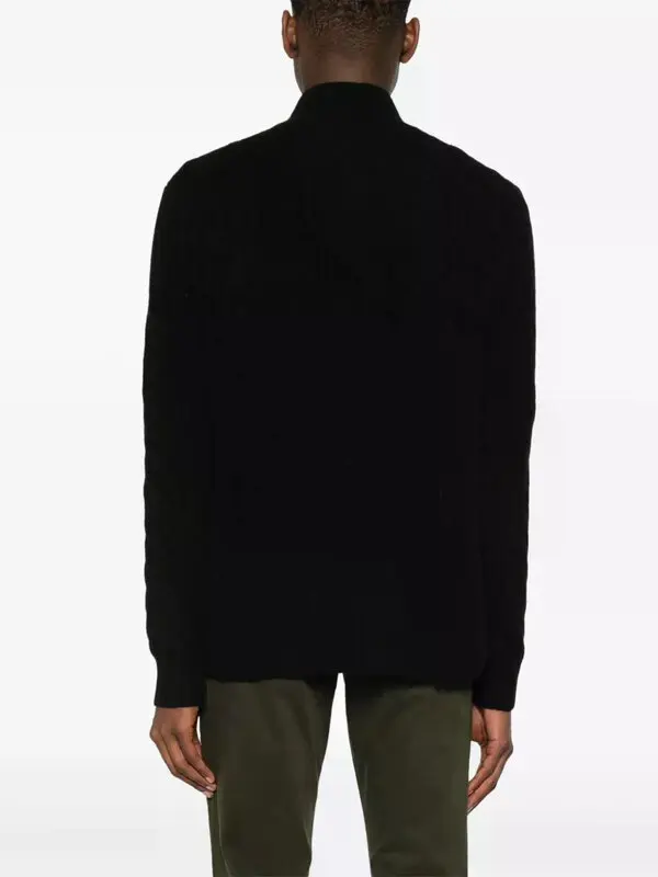Polo Ralph Lauren Cable-knit Wool-cashmere Blend Sweater - Black