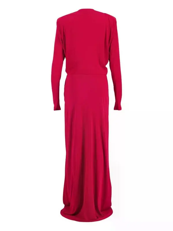 Stella McCartney Draped Long-sleeve Gown