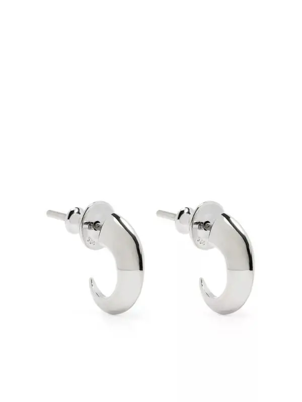 SHAUN LEANE Talon Cat Claw Hoop Earrings - Silver