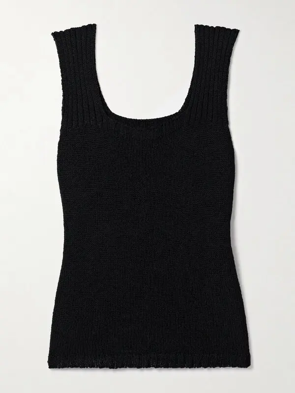 Khaite Wil Cotton Tank - Black