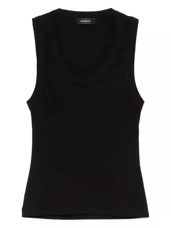 Wardrobe.NYC Scoop-neck Tank Top - Black