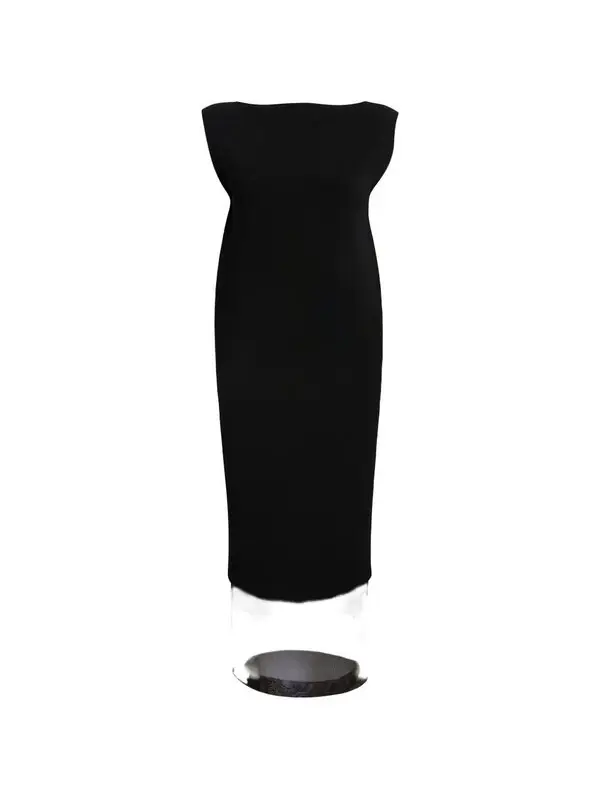 Khaite Malik Midi Dress - Black