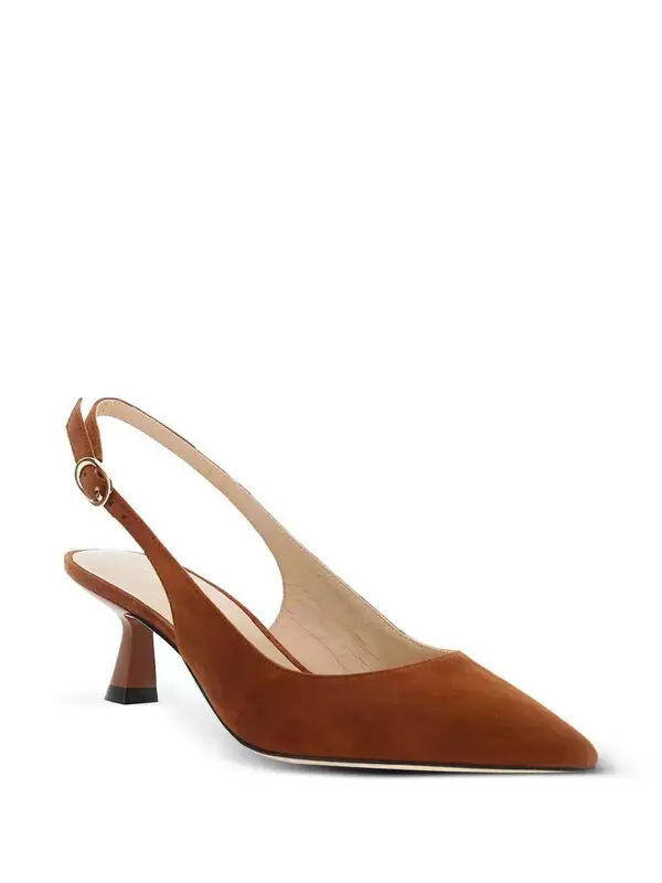 STUART WEITZMAN 50mm Pointed-toe Slingback Pumps