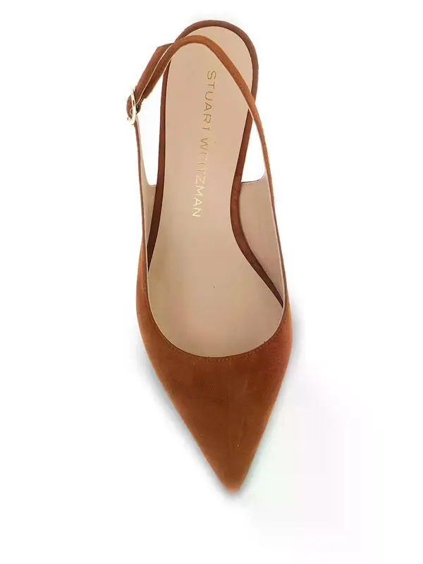 STUART WEITZMAN 50mm Pointed-toe Slingback Pumps