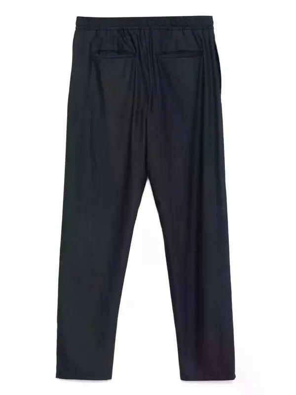 Canali Drawstring-waistband Trousers - Blue