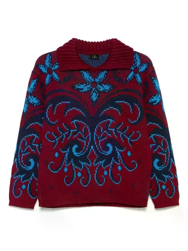Etro Patterned Sweater - Red