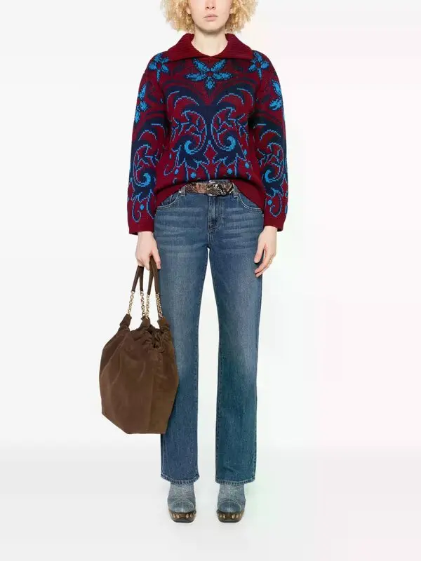 Etro Patterned Sweater - Red