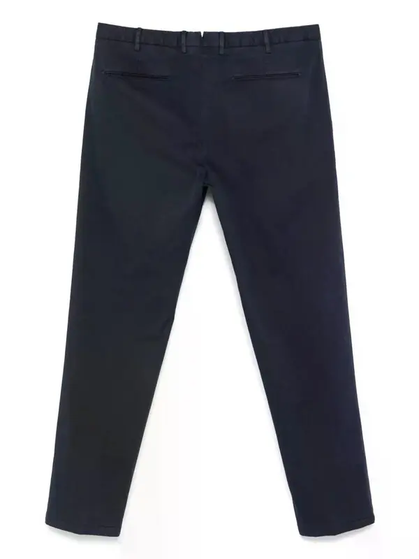 DELL'OGLIO Pressed-crease Chino Trousers - Blue