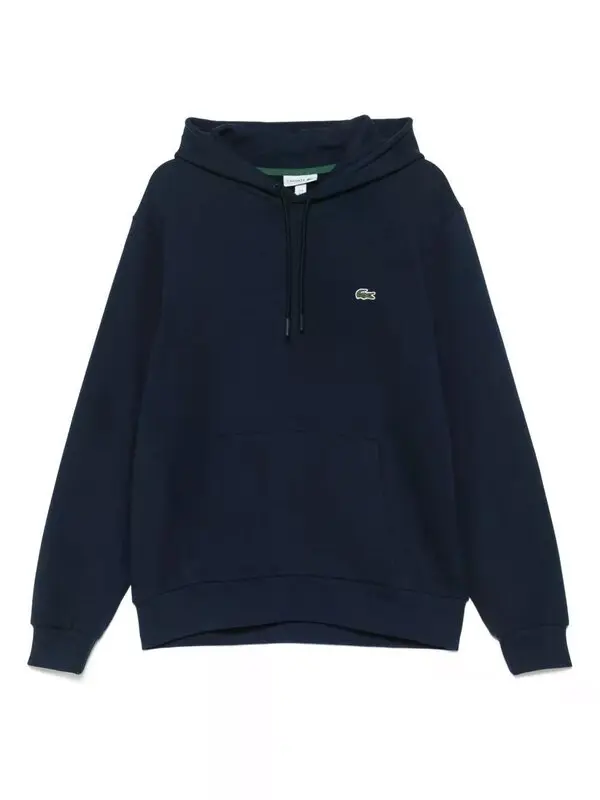Lacoste Logo-embroidered Hoodie - Blue
