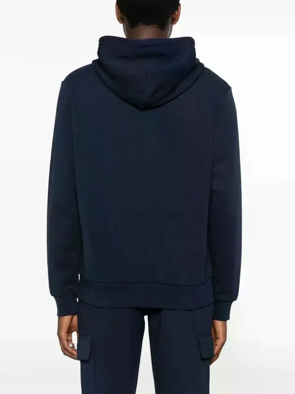 Lacoste Logo-embroidered Hoodie - Blue