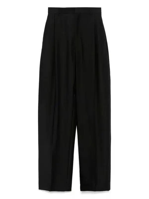 Wardrobe.NYC Pleat-detail Trousers - Black