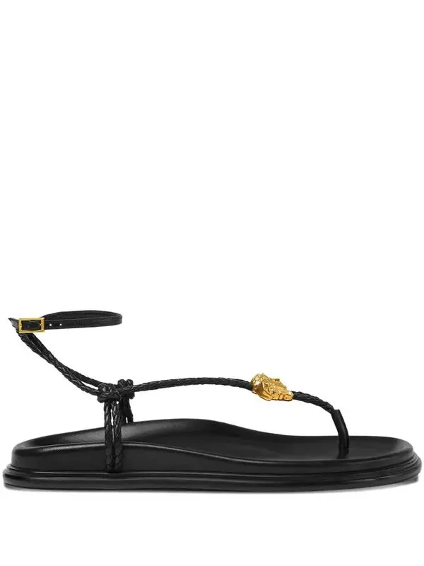 Versace La Medusa Sandals - Black