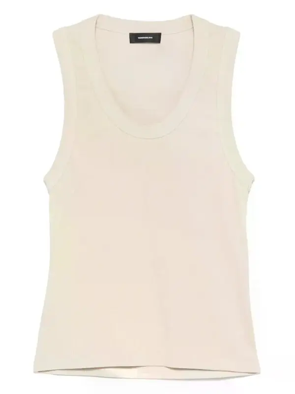Wardrobe.NYC Scoop-neck Tank Top - Neutrals