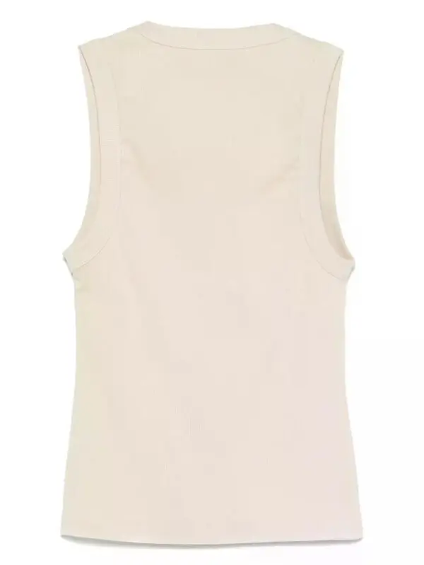 Wardrobe.NYC Scoop-neck Tank Top - Neutrals