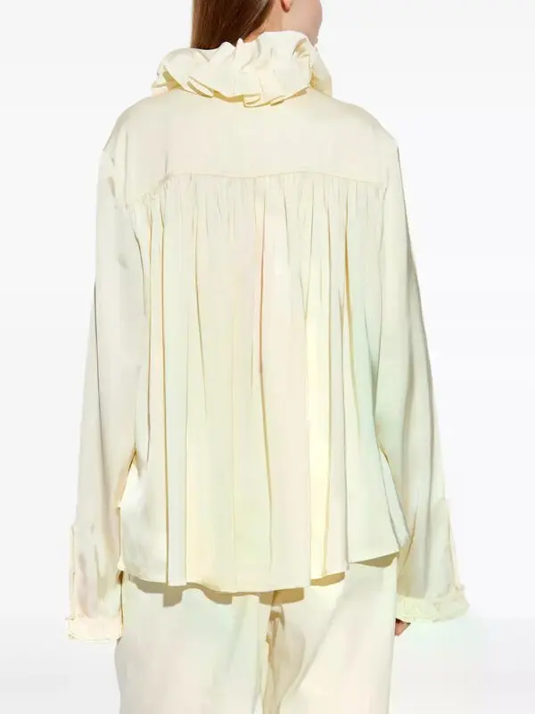 JIL SANDER Ruffled High-neck Blouse