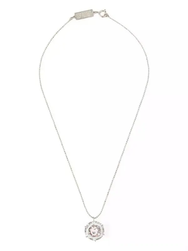 MAISON MARGIELA Swirl-pendant Necklace - Silver