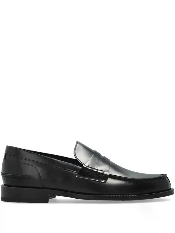 Brioni Penny-slot Leather Loafers
