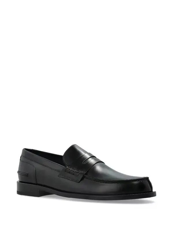 Brioni Penny-slot Leather Loafers