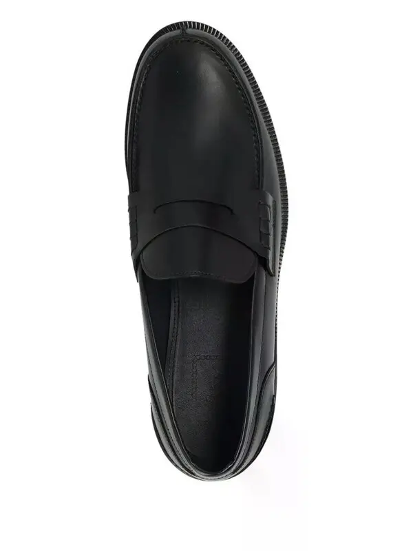 Brioni Penny-slot Leather Loafers