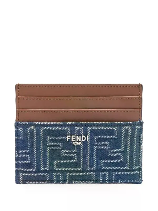 Fendi Ff-motif Wallet - Blue