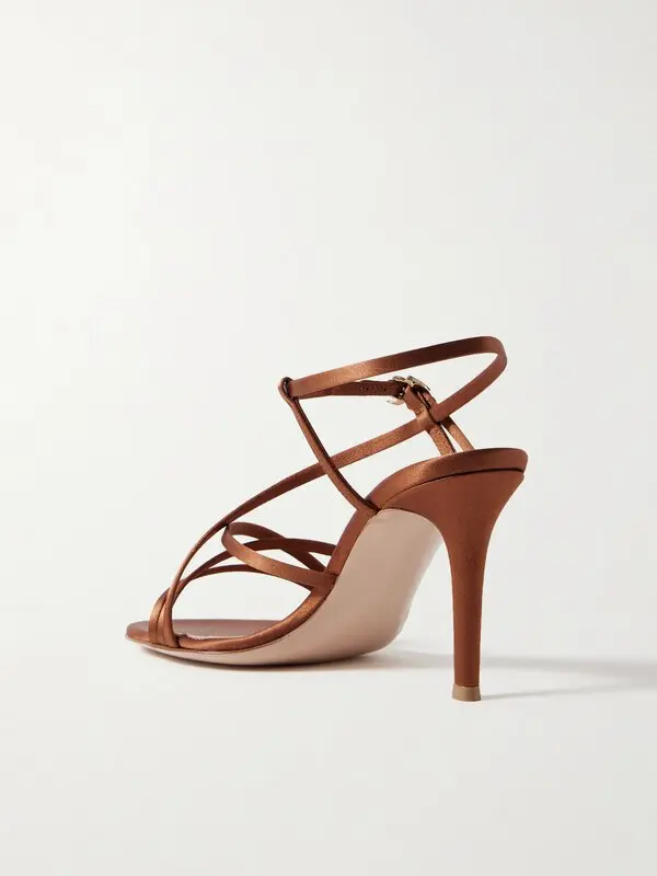 GIANVITO ROSSI 85 Satin Sandals
