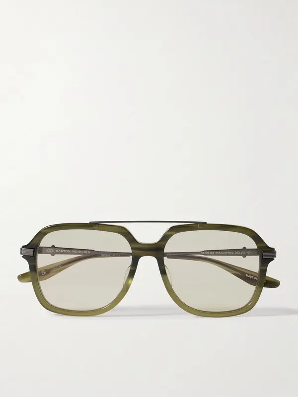 Barton Perreira D. Ellis Aviator-style Sunglasses - Gray