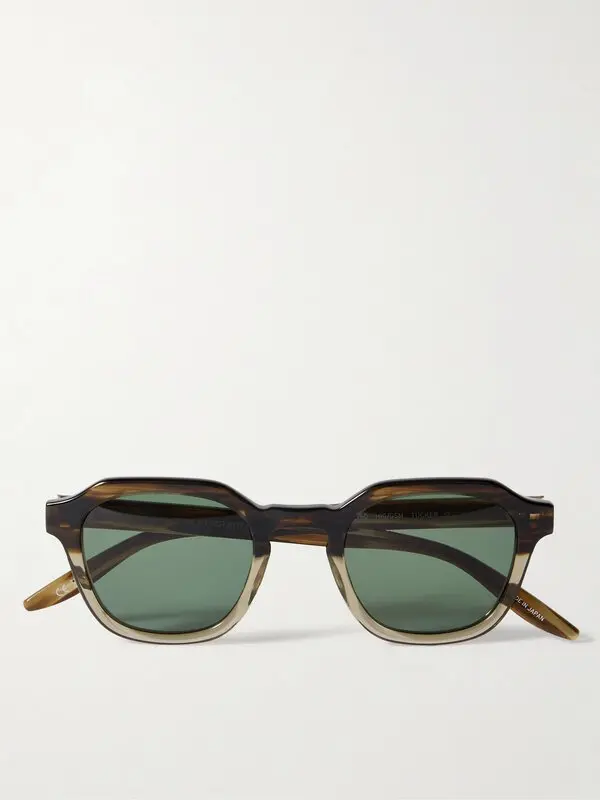 Barton Perreira Tucker D-frame Sunglasses - Brown