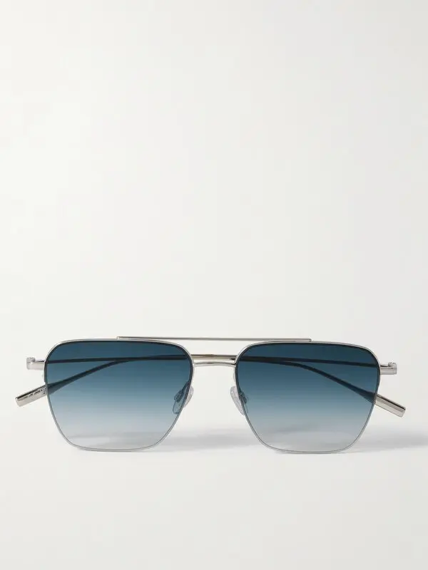 Barton Perreira Armstrong Aviator-style Sunglasses - Silver