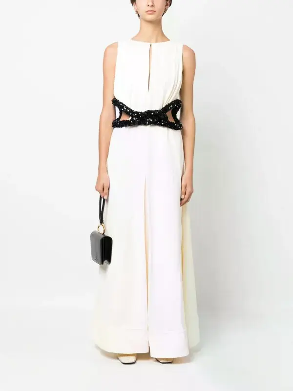 JIL SANDER Sequin-embellished A-line Gown