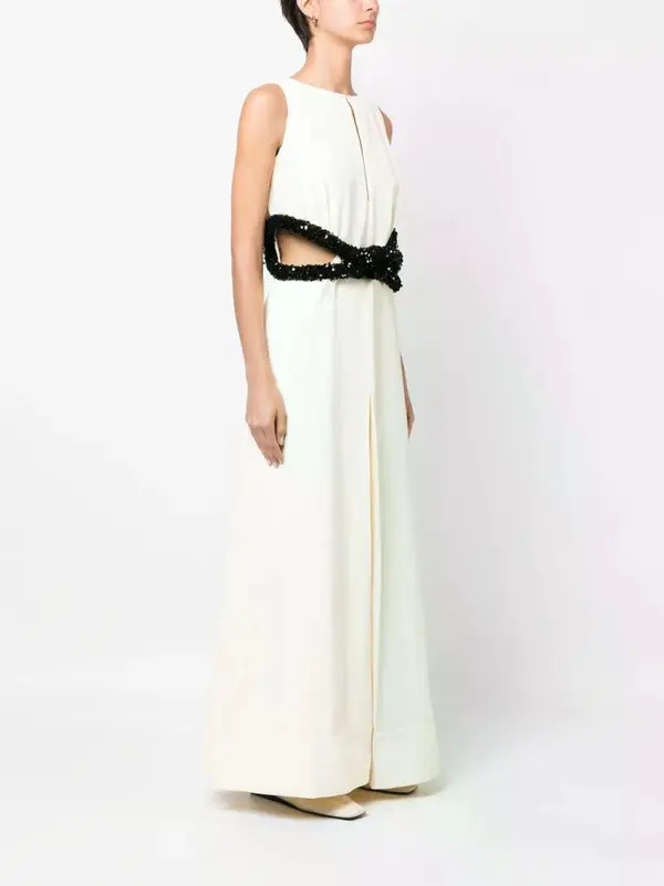 JIL SANDER Sequin-embellished A-line Gown
