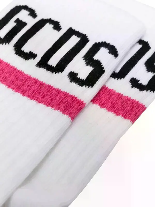 Gcds Intarsia-knit Logo Socks