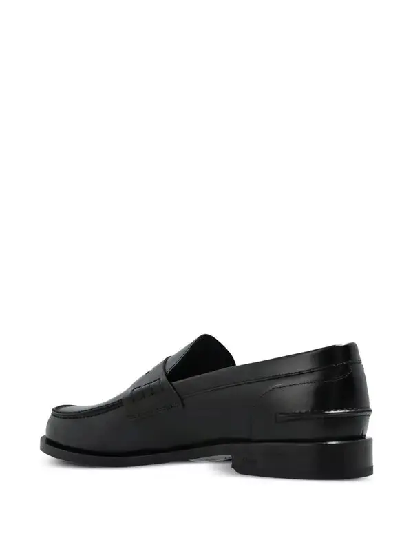 Brioni Penny-slot Leather Loafers