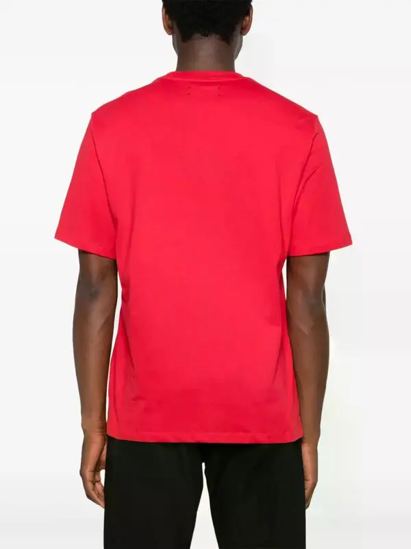 Amiri Staggered Cotton T-shirt - Red
