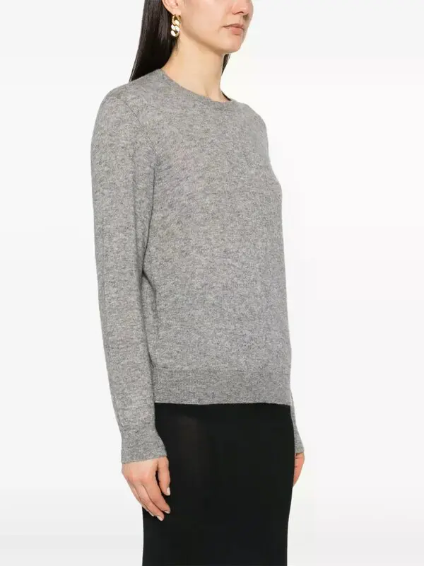 Saint Laurent Mélange Cashmere-blend Jumper - Grey