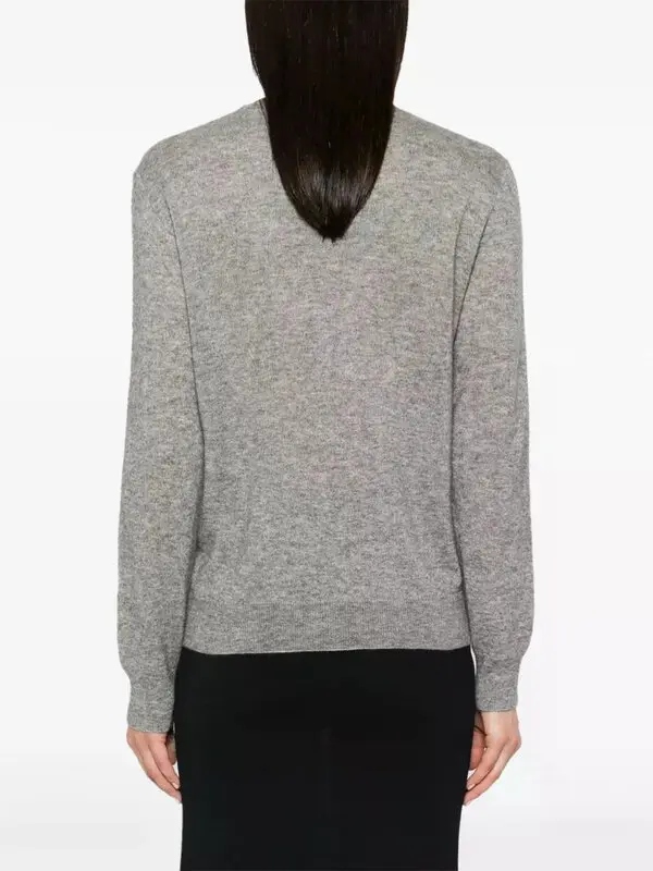 Saint Laurent Mélange Cashmere-blend Jumper - Grey