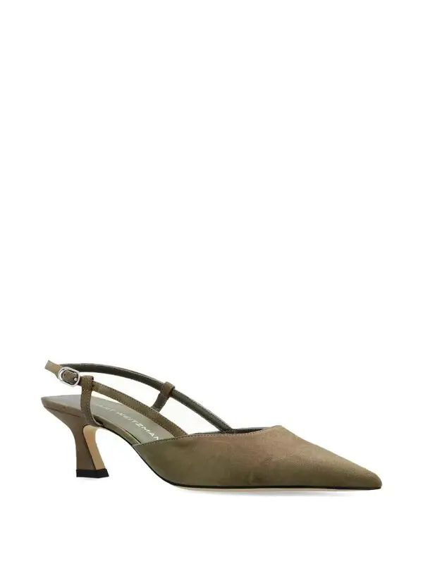 STUART WEITZMAN 50mm Vinnie Slingback Pumps - Brown