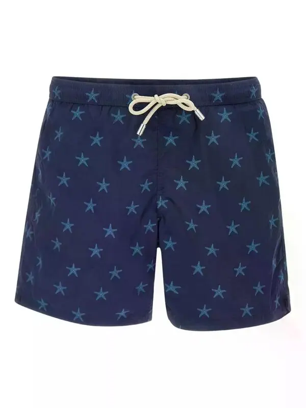 MC2 SAINT BARTH Starfish-print Swim Shorts - Blue