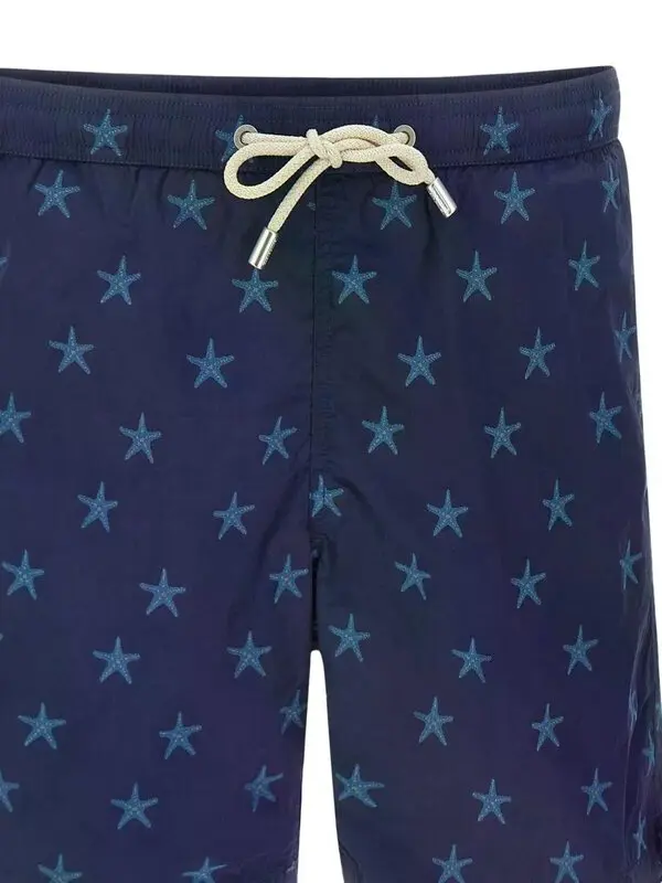 MC2 SAINT BARTH Starfish-print Swim Shorts - Blue