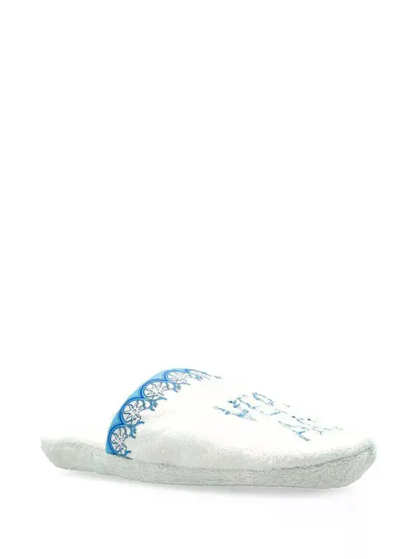Versace Embroidered Slippers