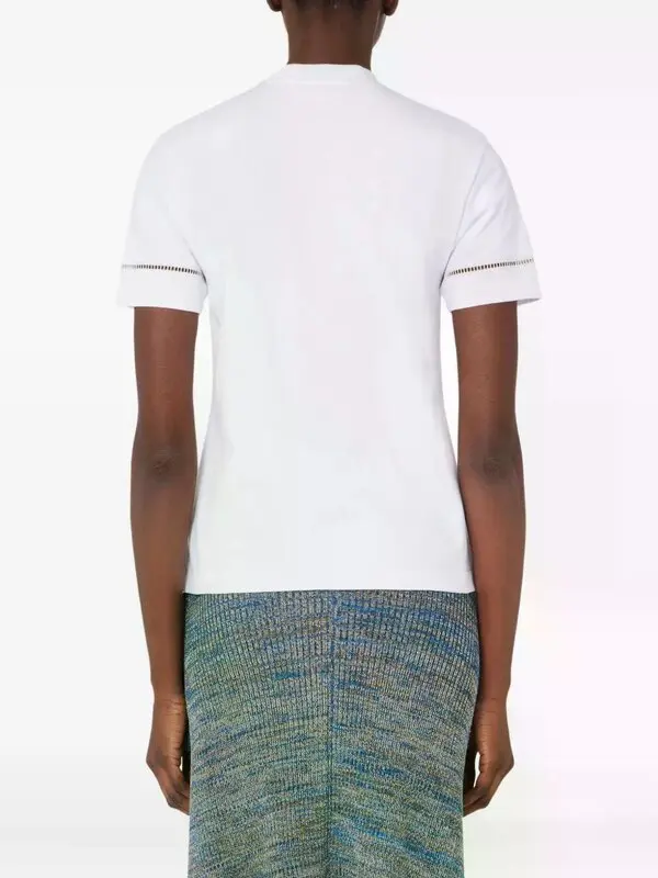 FERRAGAMO Ajour Sticker Short-sleeves T-shirt - White