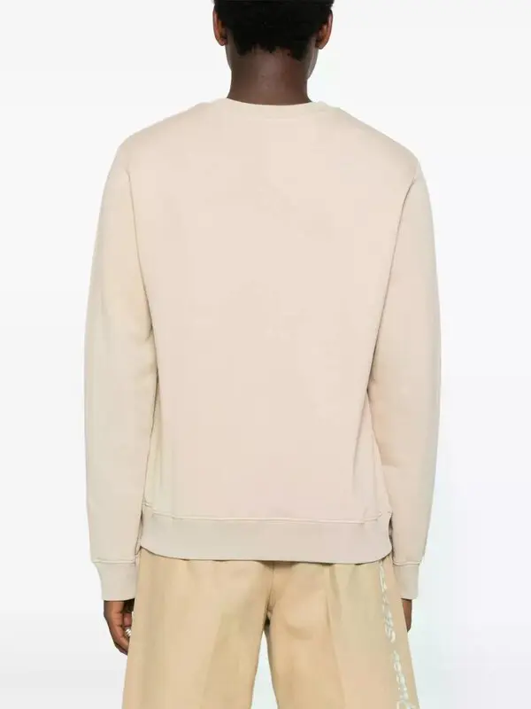 A.p.c. Embroidered Cotton Sweatshirt - Neutrals