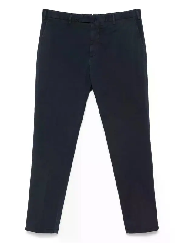 DELL'OGLIO Pressed-crease Chino Trousers - Blue