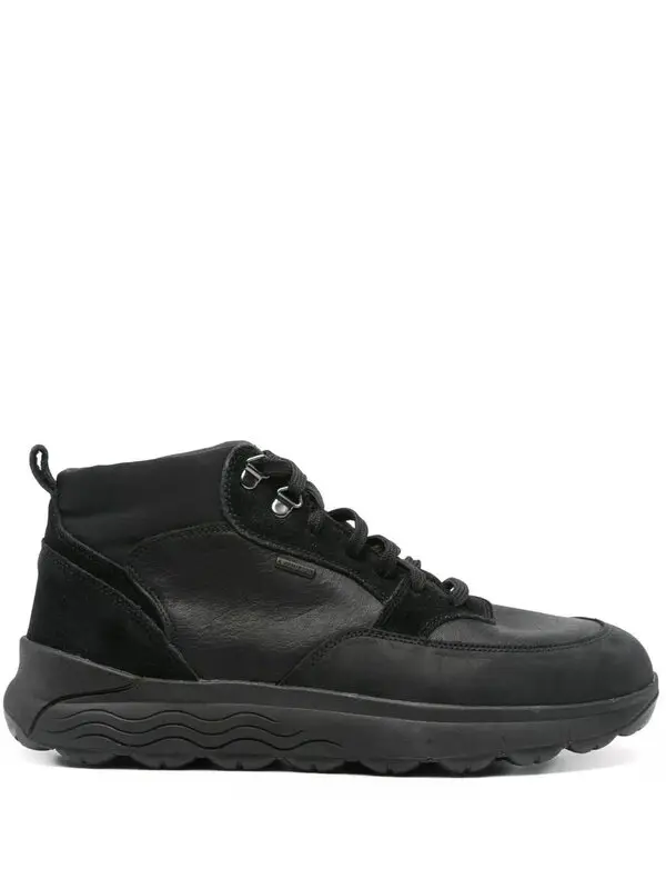 Geox 30mm Spherica Biker Boots - Black