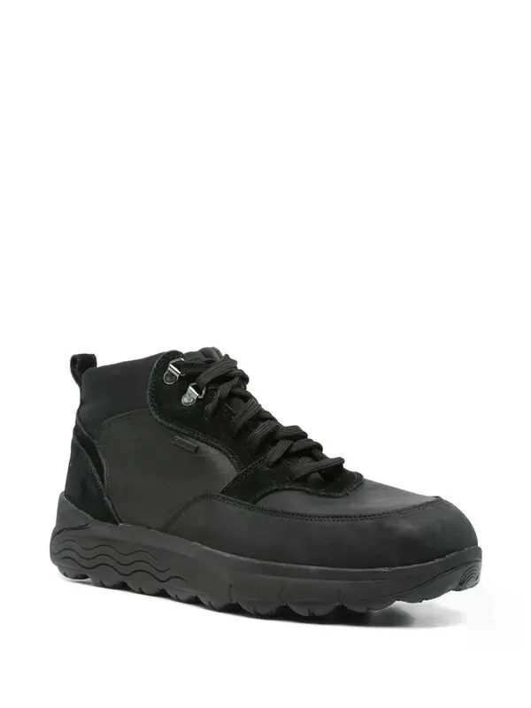 Geox 30mm Spherica Biker Boots - Black