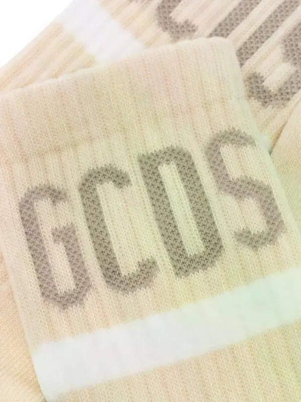 Gcds Intarsia Logo Ribbed Socks