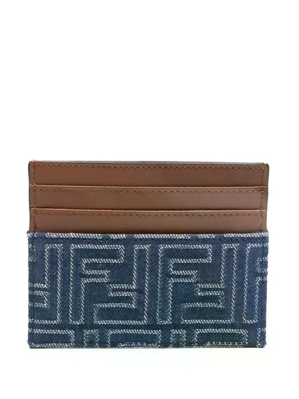 Fendi Ff-motif Wallet - Blue