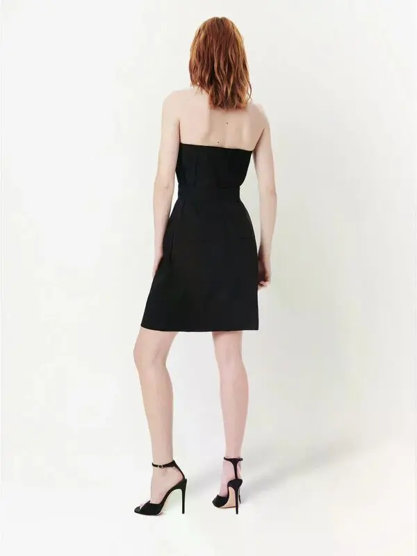 Victoria Beckham Strapless Midi Dress