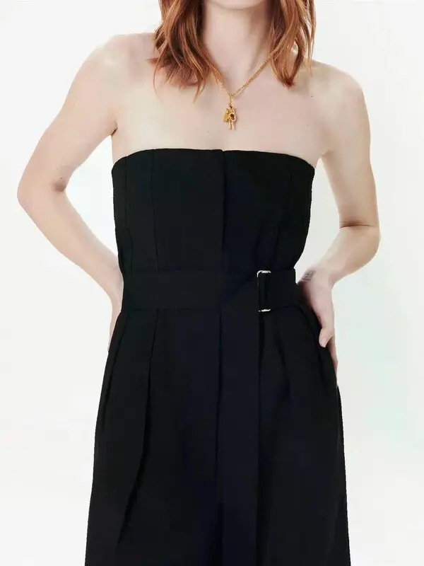 Victoria Beckham Strapless Midi Dress