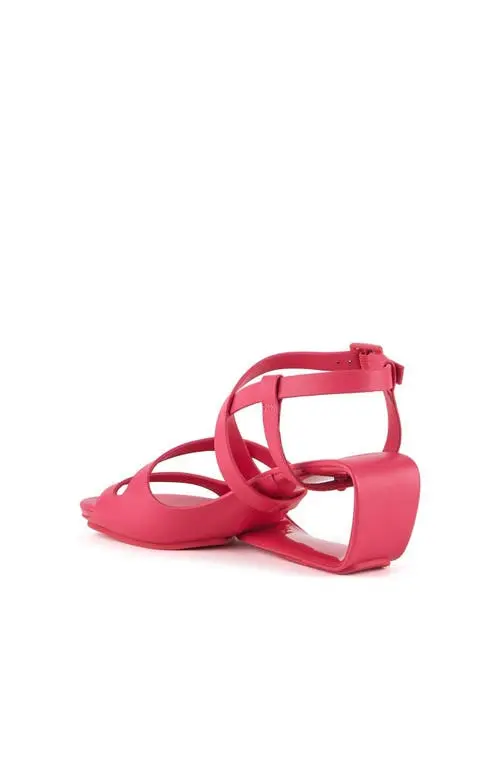 United Nude Mobius Sia Mid Strappy Sandals - Raspberry