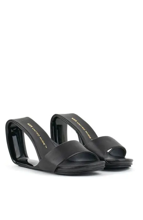 United Nude Mobius Hi Sandals - Black Ii
